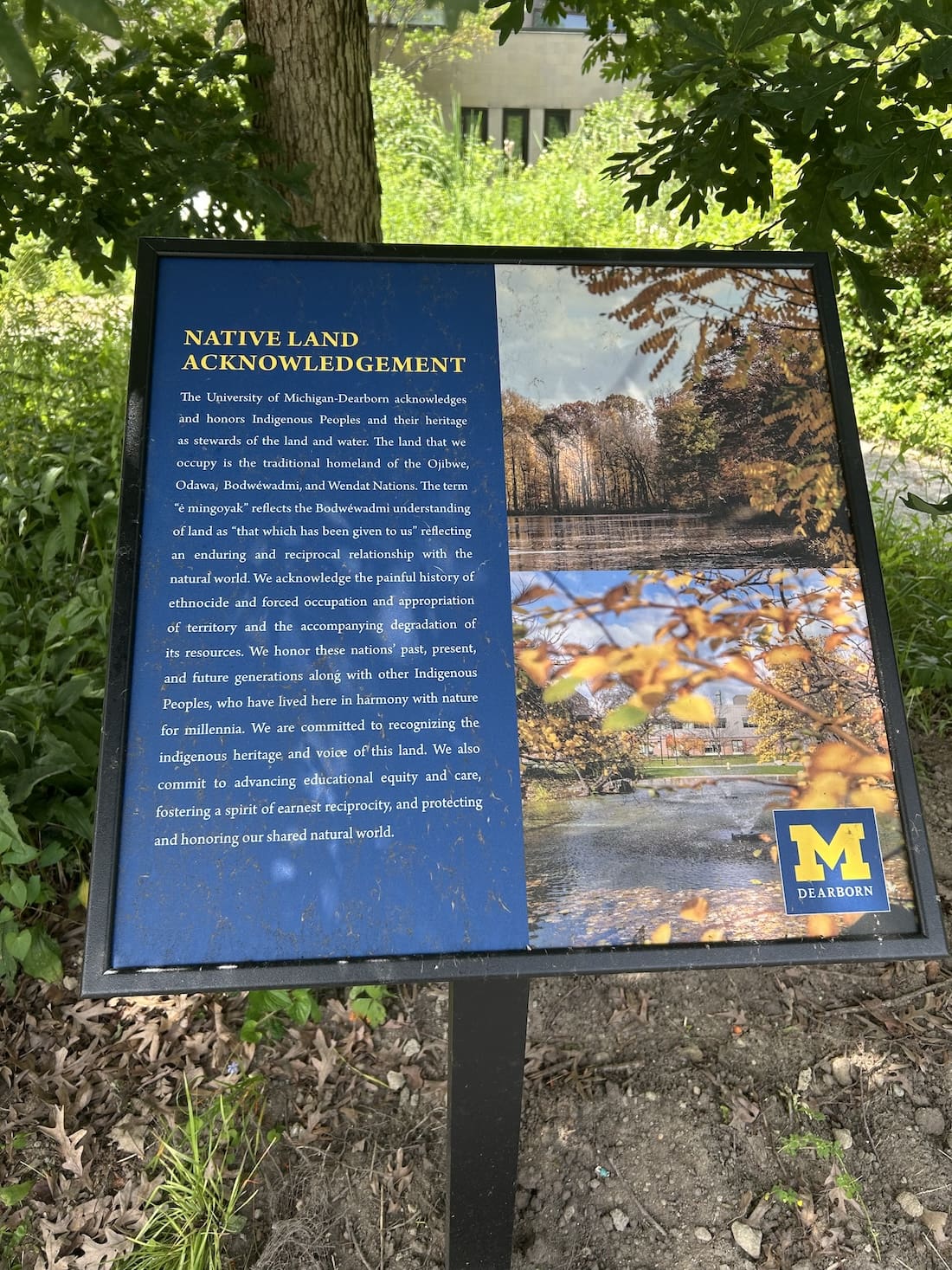 Land Acknowledgment Statement - U-M Inclusive History Project